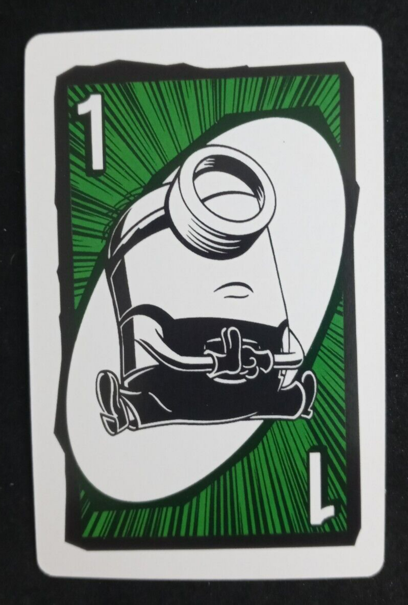 2019 Mattel Minions The Rise of Gru Uno Card Green #1 | eBay