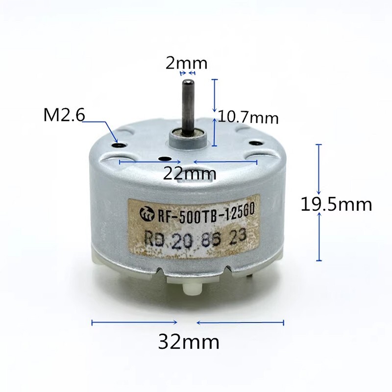 Mabuchi RF-500TB-12560 Electric Motor DC 6V-12V 9V 5500RPM, 40% OFF