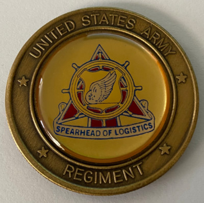 US Army Regiment SPEARHEAD OF LOGISTICS CHALLENGE COIN | eBay
