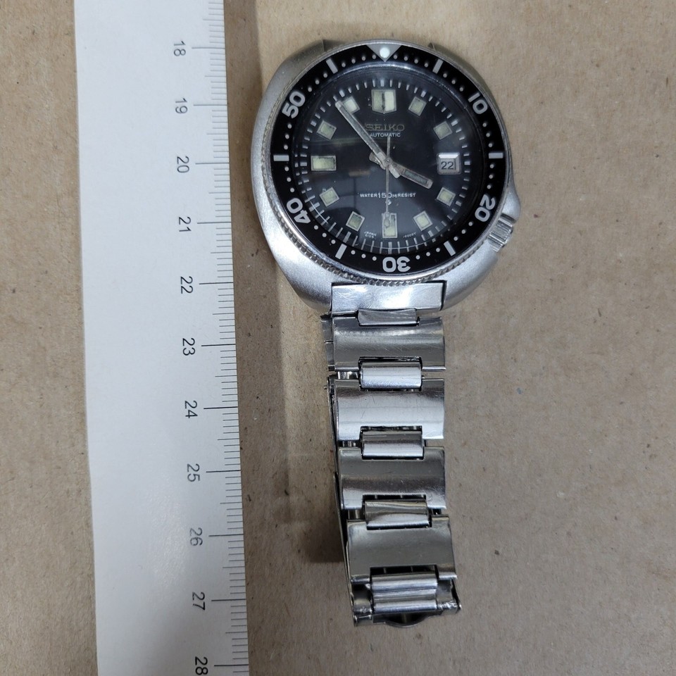 SEIKO 6105-8110 44MM CAPTAIN WILLARD WITH STAINLESS STEEL BRACEL ...