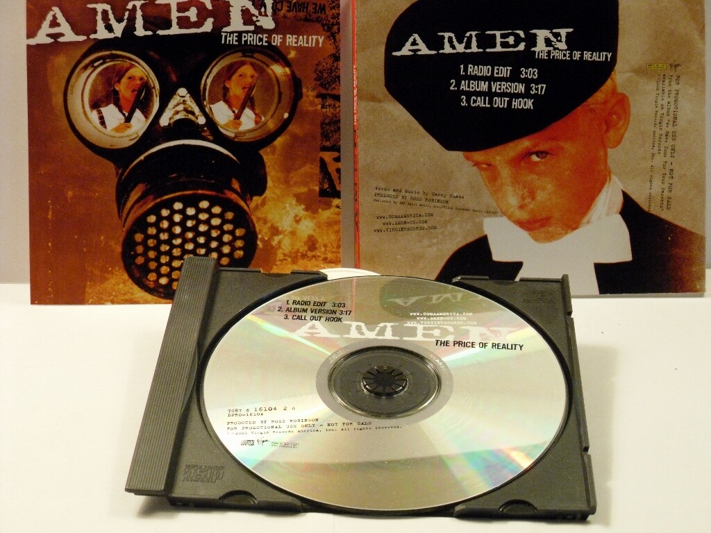 Amen - The Price Of Reality Promotional ONLY CD Single - ** Free ...