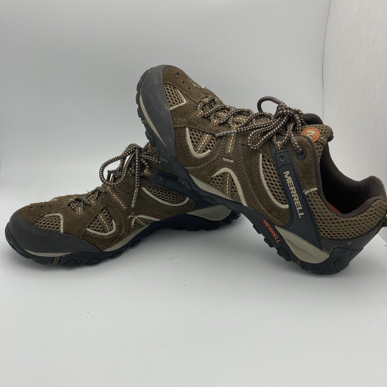 Merrell Canteen Marmalade Suede Leather Hiking Shoes … - Gem