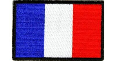 France French Flag Patch Embroidered Iron Sew On | eBay