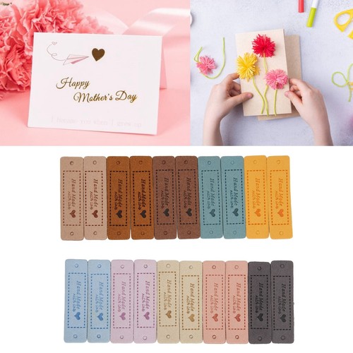 Hand Made Labels PU Material Exquisite Beautiful DIY Bag Label For ...