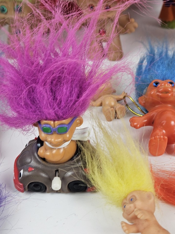 Huge Lot of Vintage Collectible TROLL Toy Doll Action Figure ...