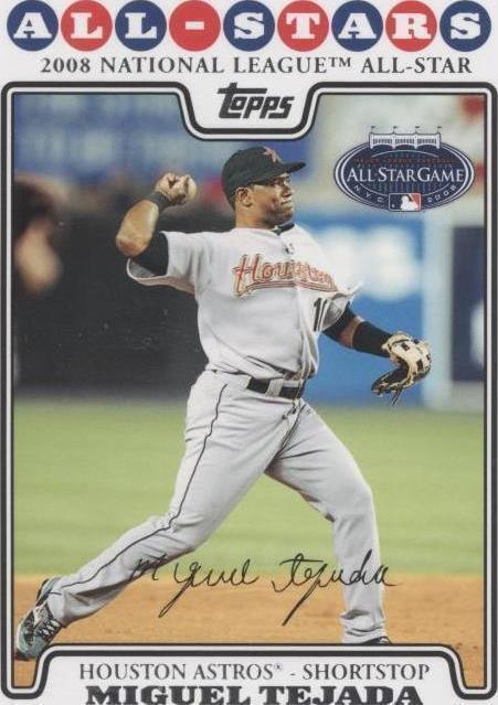 2008 Topps Updates & Highlights - All-Stars Miguel Tejada #UH28 for ...