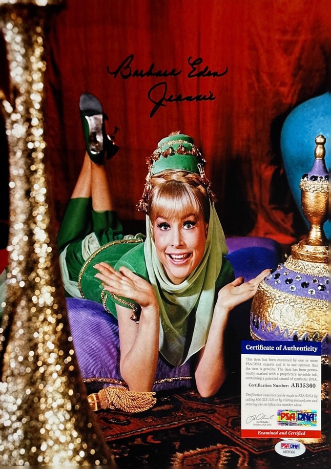Barbara Eden Signed 'I Dream Of Jeannie' 11x14 Photo 'Jeannnie PSA ...