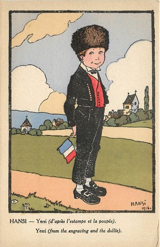 1916 Art Postcard; Boy "Yerri" (also a Doll) w/ French Flag, Artist ...