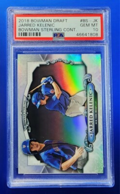 2018 Bowman Draft BSJK Jarred Kelenic Sterling Mariners PSA 10 GEM MINT ...