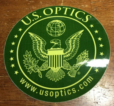 Rare U.S. Optics Green Sticker Decal | eBay