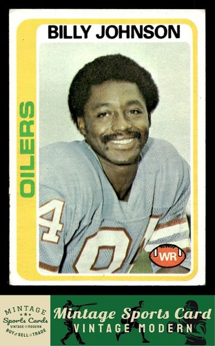 1978 Topps - Billy Johnson - #390 Houston Oilers | eBay