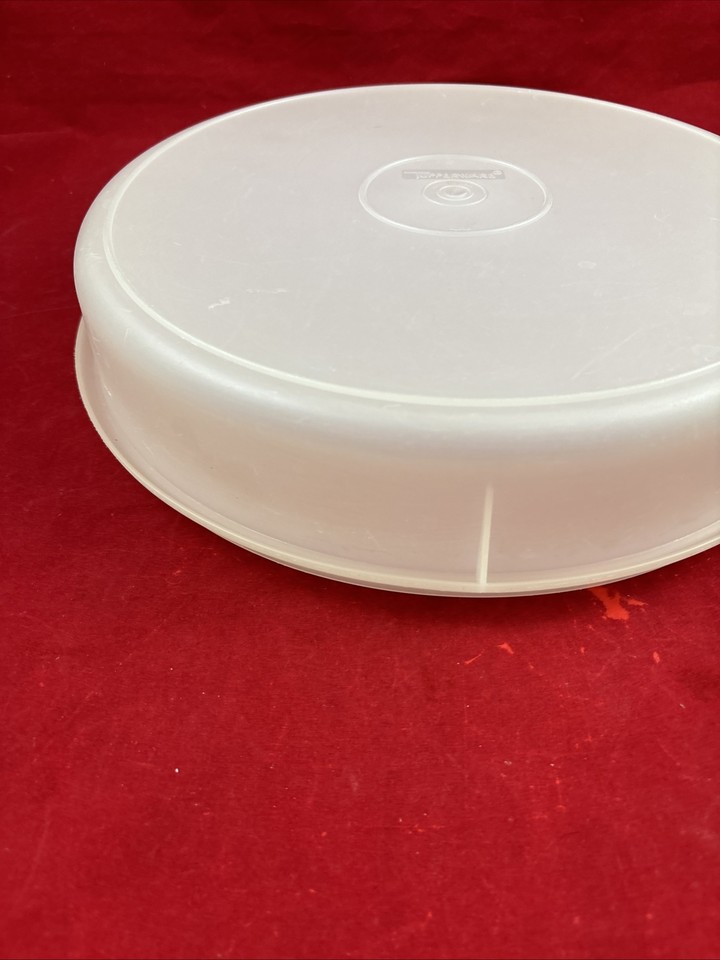 Vintage Tupperware 12” Round Pie Cupcake Cookie Container #242-5 with ...
