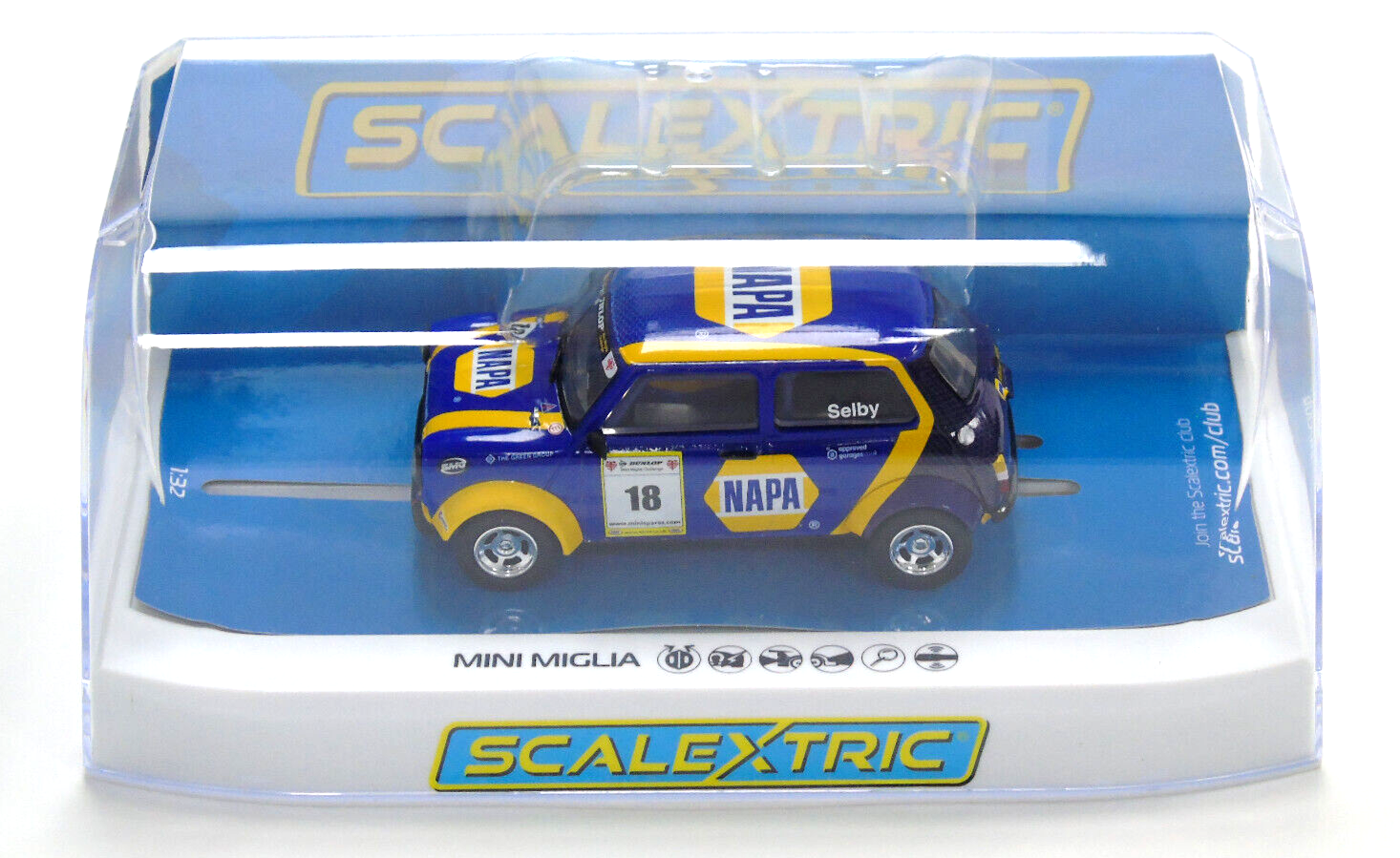 Scalextric Mini Miglia NAPA Lewis Selby 2021 W/ Lights 1:32 Scale Slot ...