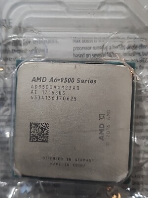 Amd A6-9500 3.5ghz CPU With 712-000071 rev b Cooler | eBay