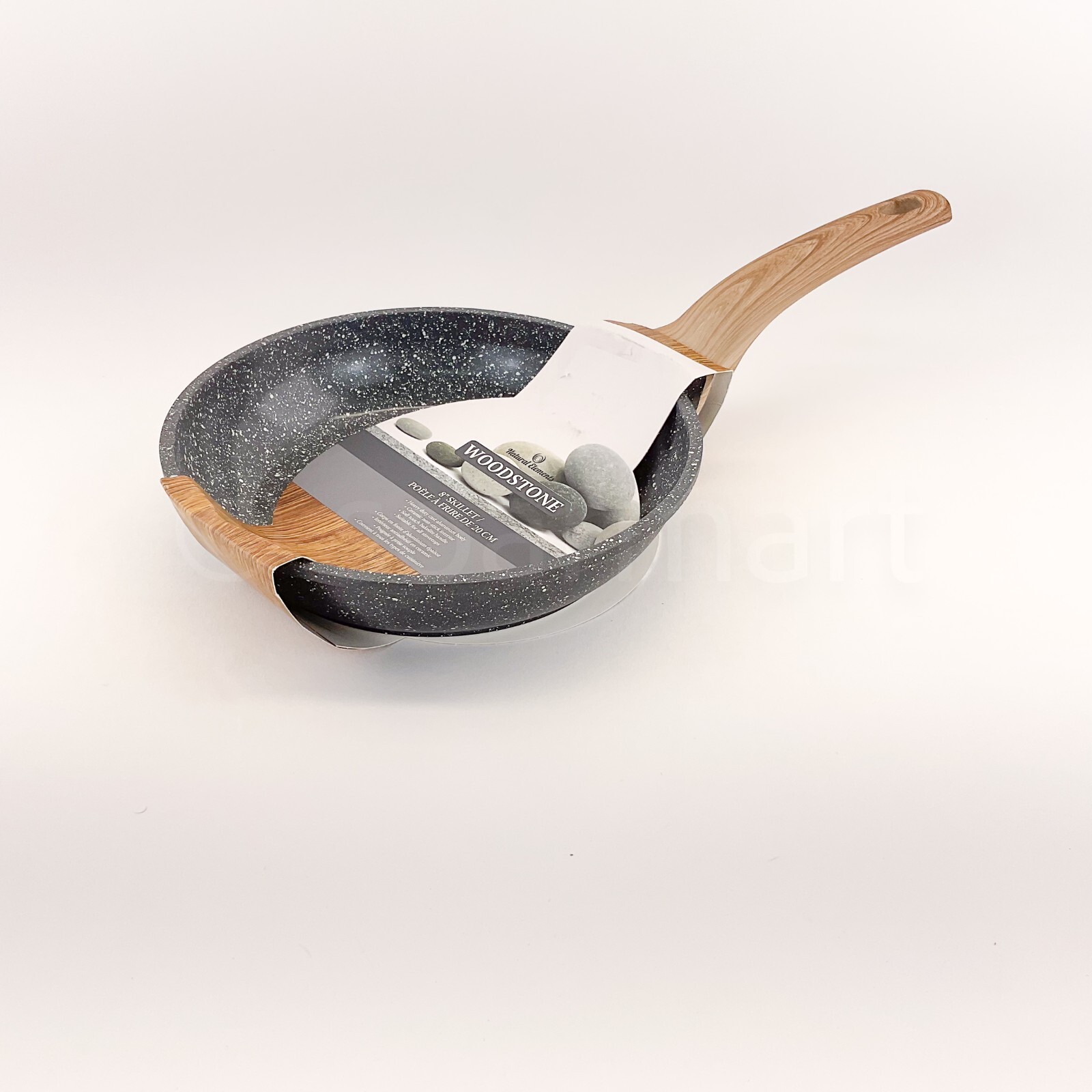 Natural Elements Woodstone Nonstick 8 Inches Skillet Frying Omelet Pan ...