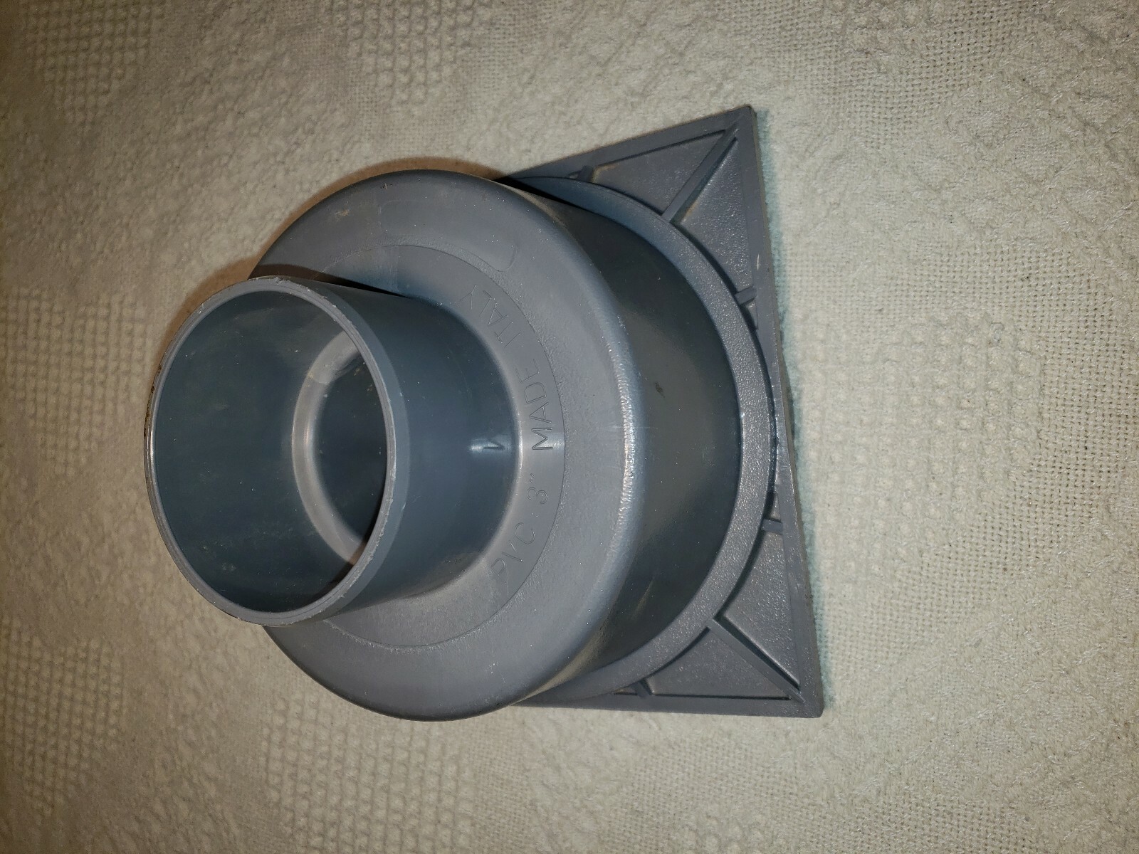 8 In. PVC Drain & Clean Out Fits 3 Inch Pipe. Made in Italy, heavy duty ...