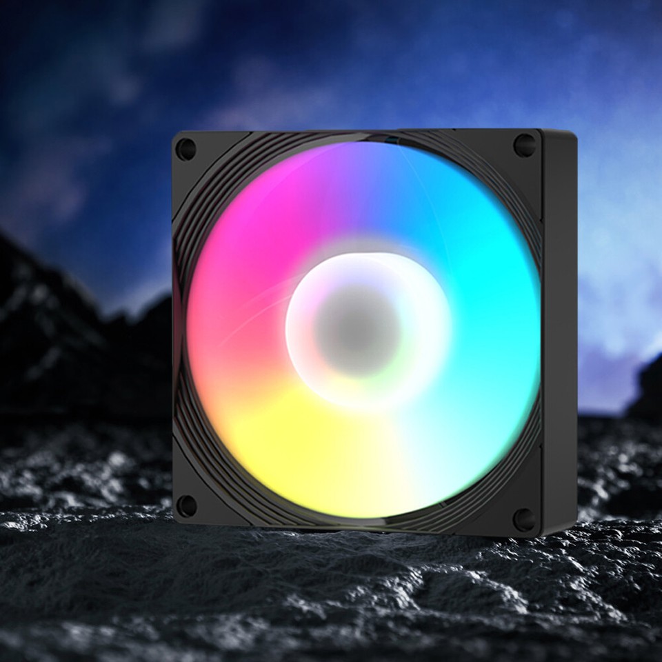 9cm CPU Cooling Fans 4Pin RGB PC Fan ARGB PWM Chassis Fan for PC ...