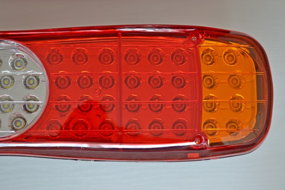 2x 46 LED STOP CAR REAR TAIL INDICATOR REVERSE FOG LAMP TRAILER TRUCK ...