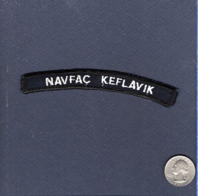 Navfac Naval Module Keflavik Islande Marine Enrôlé Uniforme Base Rocker ...