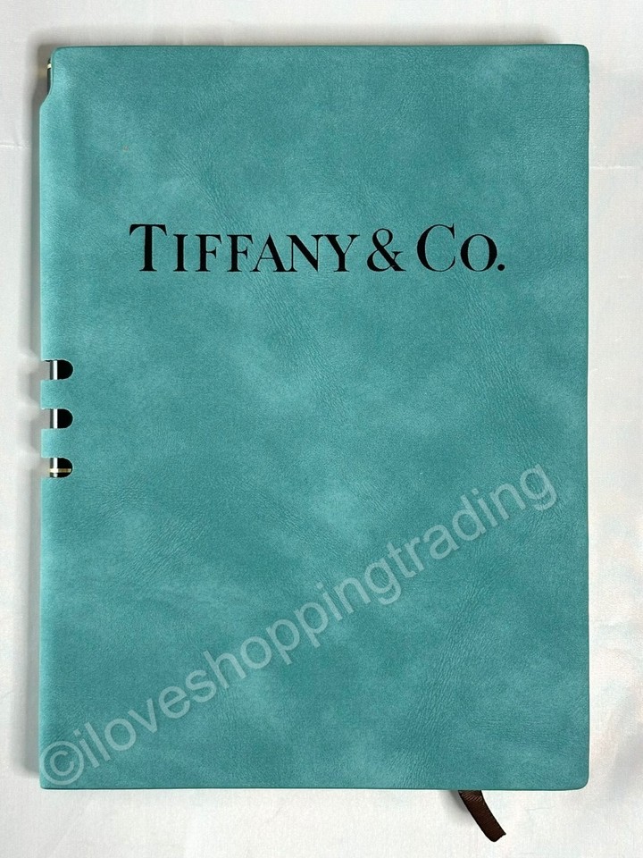 TIFFANY VIP GIFT TEAL SUEDE COVER NOTEBOOK PLANNER JOURNAL DIARY AND ...