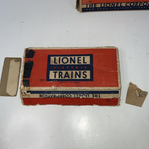 Lionel train boxes 6 total 1950’s+ various car boxes in a variety of ...