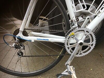 Vintage aluminum Cannondale criterium bike White 24 Vintage aluminum Cannondale criterium bike White 24