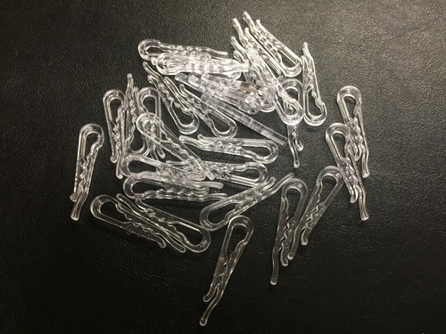 x200 Clear Standard Plastic Shirt Clips, Strong Grip | eBay