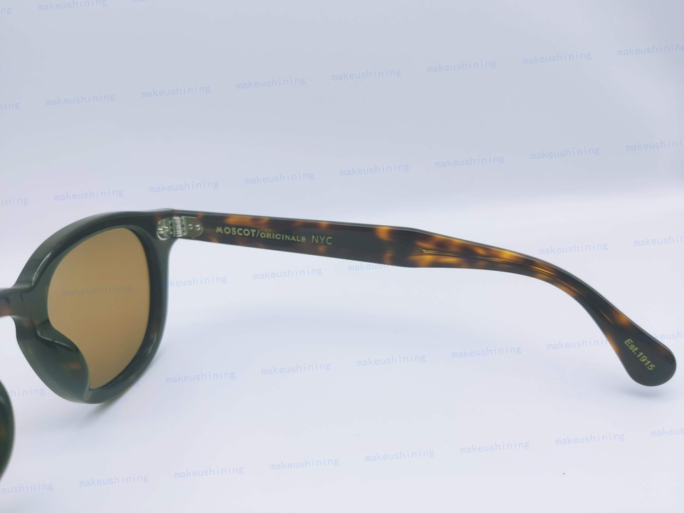 MOSCOT LEMTOSH TORTOISE Frame Earthy Yellow Lenses Sun Glasses 46-24 ...