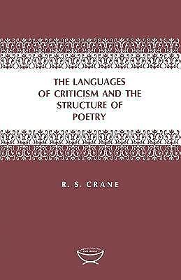 Alexander Lectures: Languages of Criticism and the Structure of Poetry ...