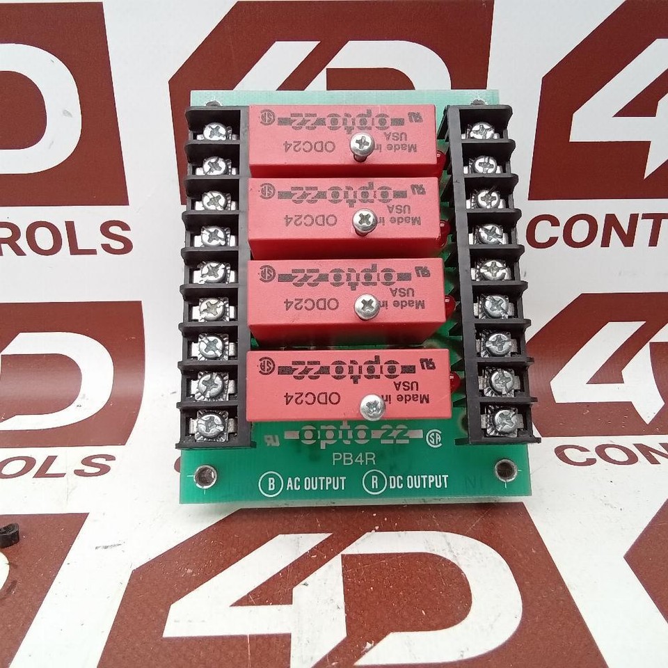 PB4R | Opto 22 | Output Module Rack, PCB Type 4 Channel I/O Rack, Used ...