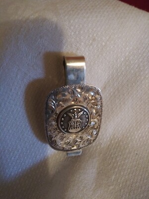 Vintage U.S. Air Force Money Clip 16G Etched Sterling Silver~Japan | eBay