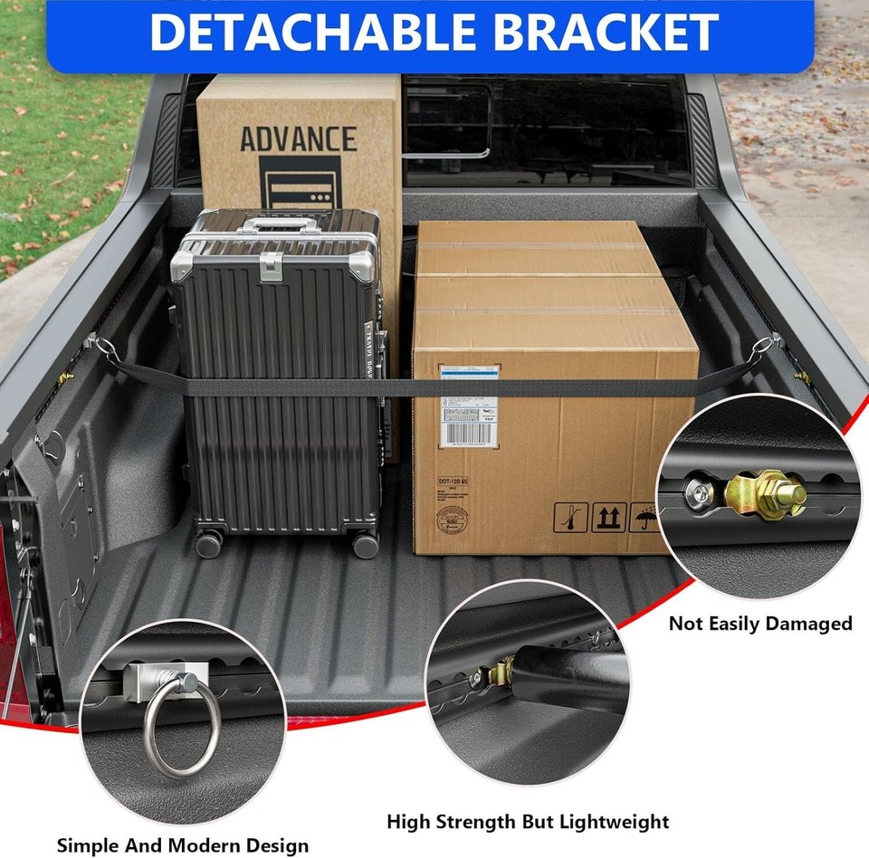 For 2022-2025 Ford Maverick Trail Rail System Truck Bed Rail System Tie ...