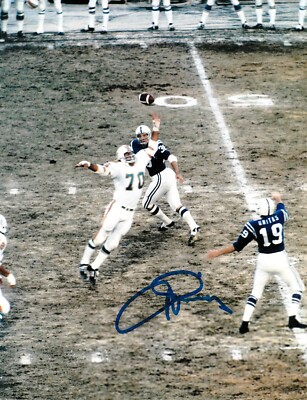 JIM RILEY MIAMI DOLPHINS ACTION SIGNED 8x10 | eBay