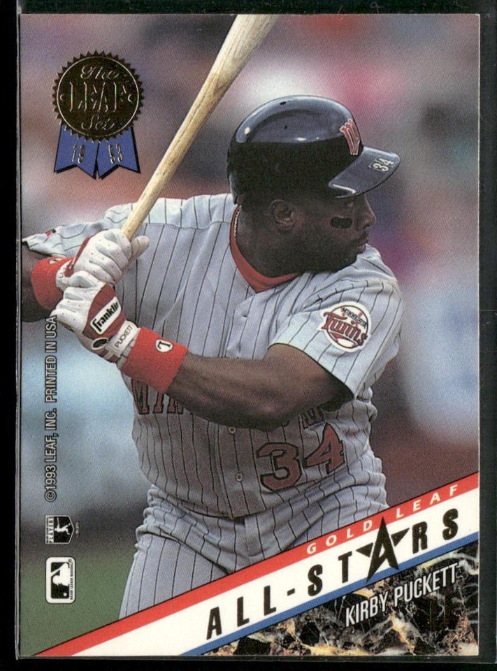 1993 Leaf #7 Barry Bonds / Kirby Puckett Gold Leaf All-Stars Update | eBay
