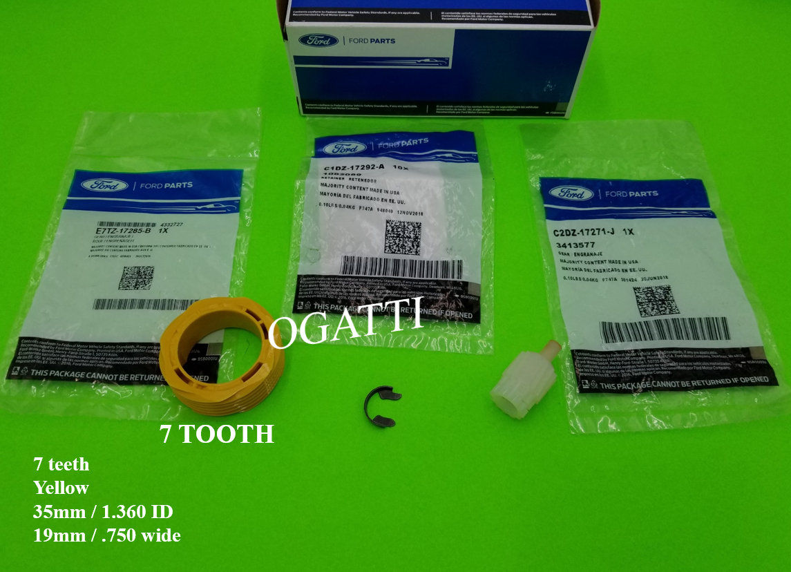 FORD OEM TRANSMISSION SPEEDOMETER DRIVEN GEAR KIT E7TZ-17285-B C2DZ ...