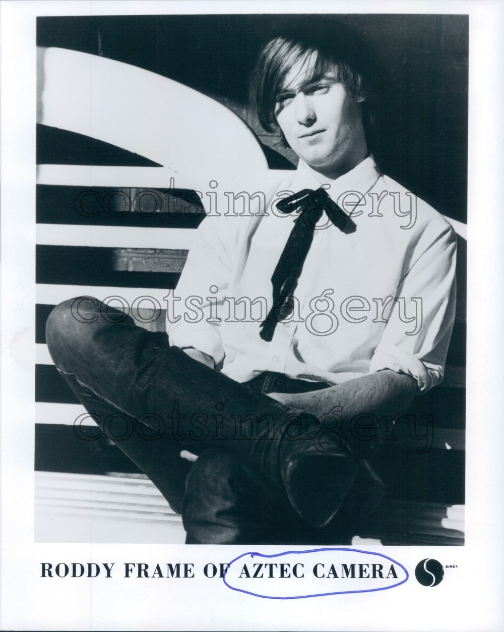 1983 Roddy Frame of New Wave Band Aztec Camera 1980s Press Photo | eBay