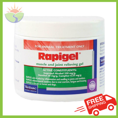 Rapigel 250gm Dogs & Horses Muscle & Joint Relieving Gel Tub 250g ...
