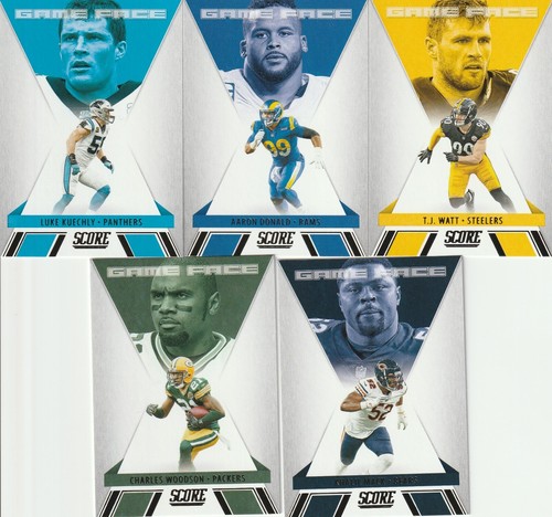 2021 Score Football Lot Of 5 Game Face Insert NFL Football Cards | eBay