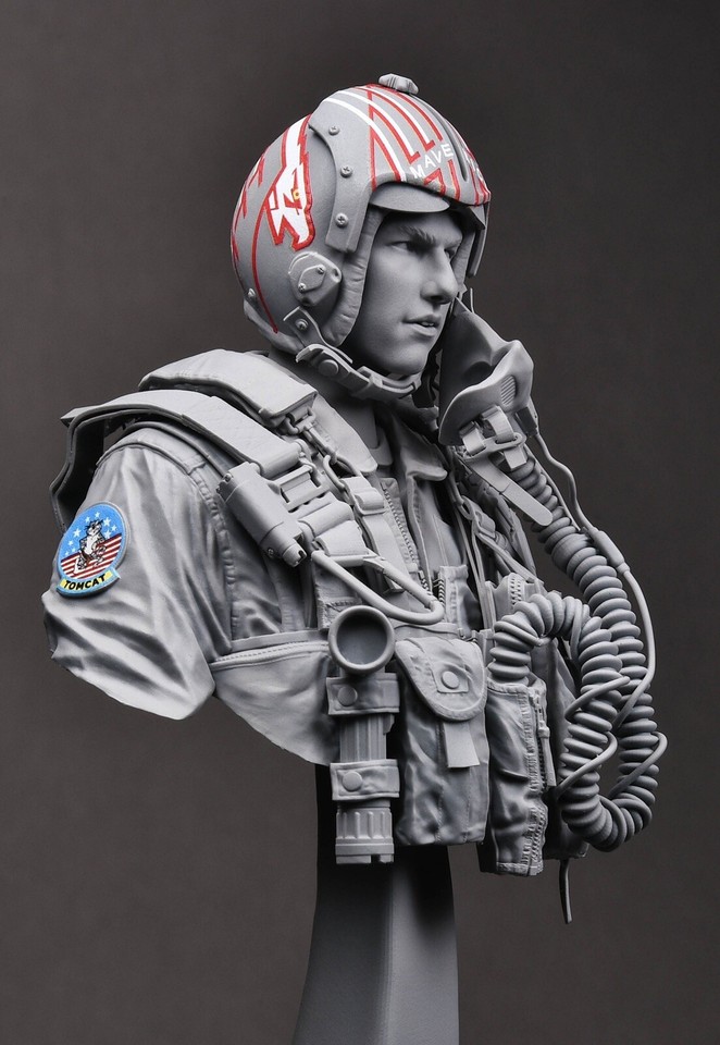 1/9 Bust 1980's USN U.S. NAVY F-14 PILOTS R19-B09 by R2 Miniatures | eBay