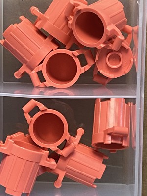 LEGO Parts - Coral Container Trash Can with 4 Cover Holders - No 92926 ...