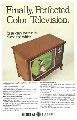 1965 General Electric Performance Television Vintage Color Print Ad | eBay