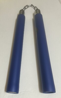 12" BLUE NINJA FOAM PADDED KARATE NUNCHUCKS MARTIAL ARTS Nunchaku ...