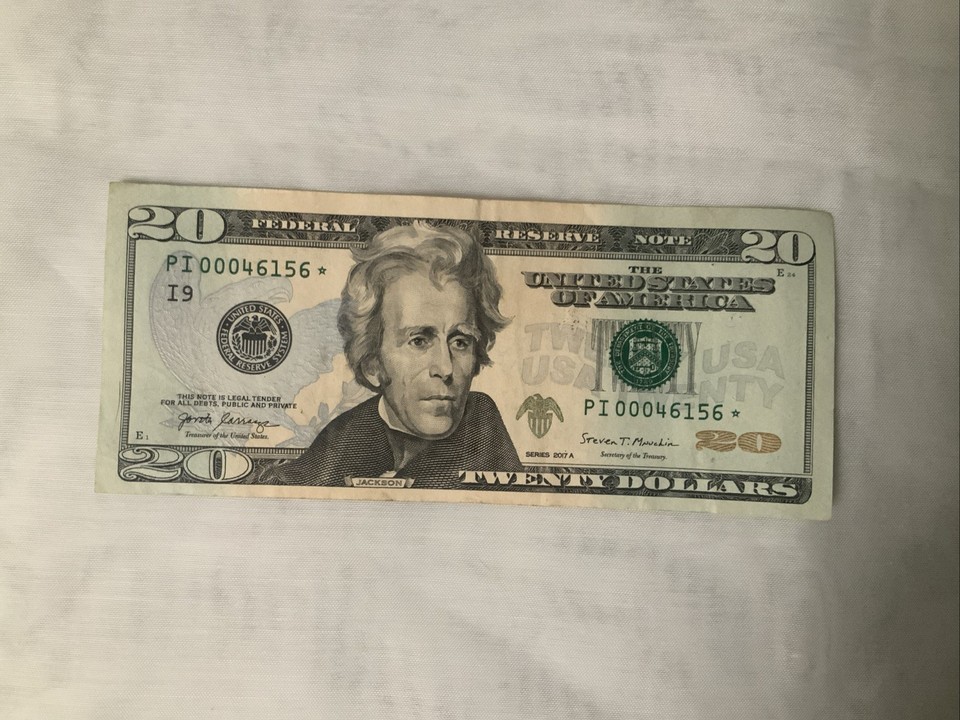 Star Note 2017 $20 Twenty Dollar Bill | eBay