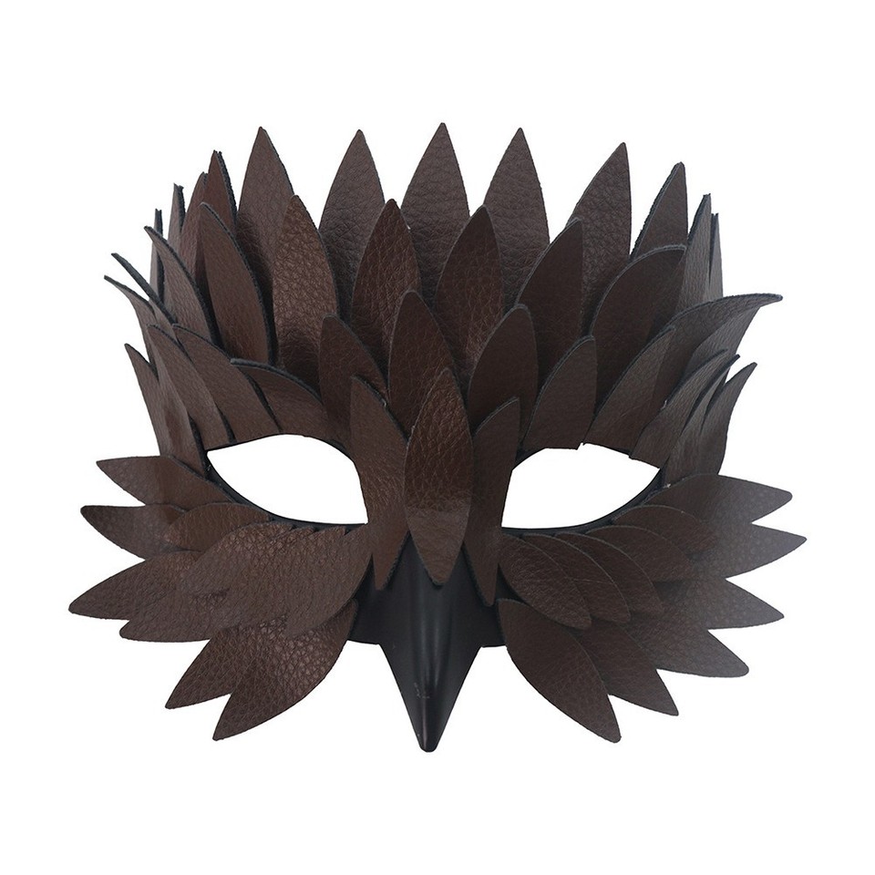 Felt Bird Beak Half Face Mask Feather Design for Party and Festival Use ...