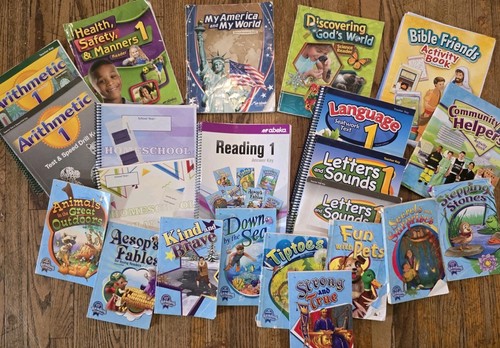 Abeka 1st Grade homeschool Curriculum parent kit, Math, Language ...