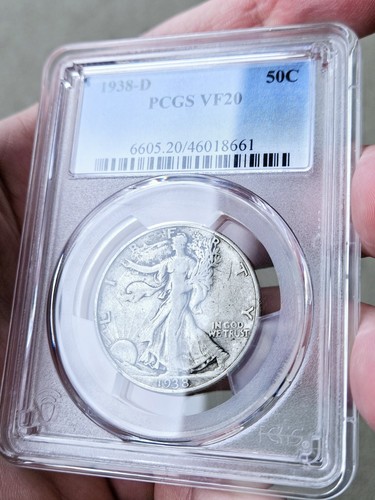 1938-D PCGS VF20 Walking Liberty Half Dollar | eBay