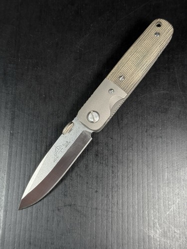 EMERSON KNIVES MINI A-100 #1462 POBOY CUSTOM GREEN MICARTA CARRYOLOGY ...