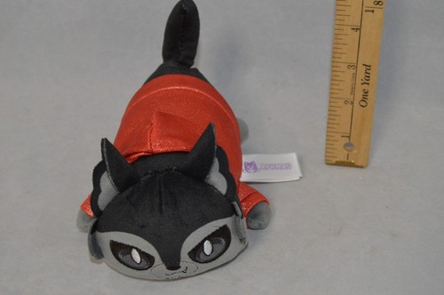 Aphmau MeeMeows Aaron Wolf Cat Plush Stuffed Animal Black Red Mystery ...
