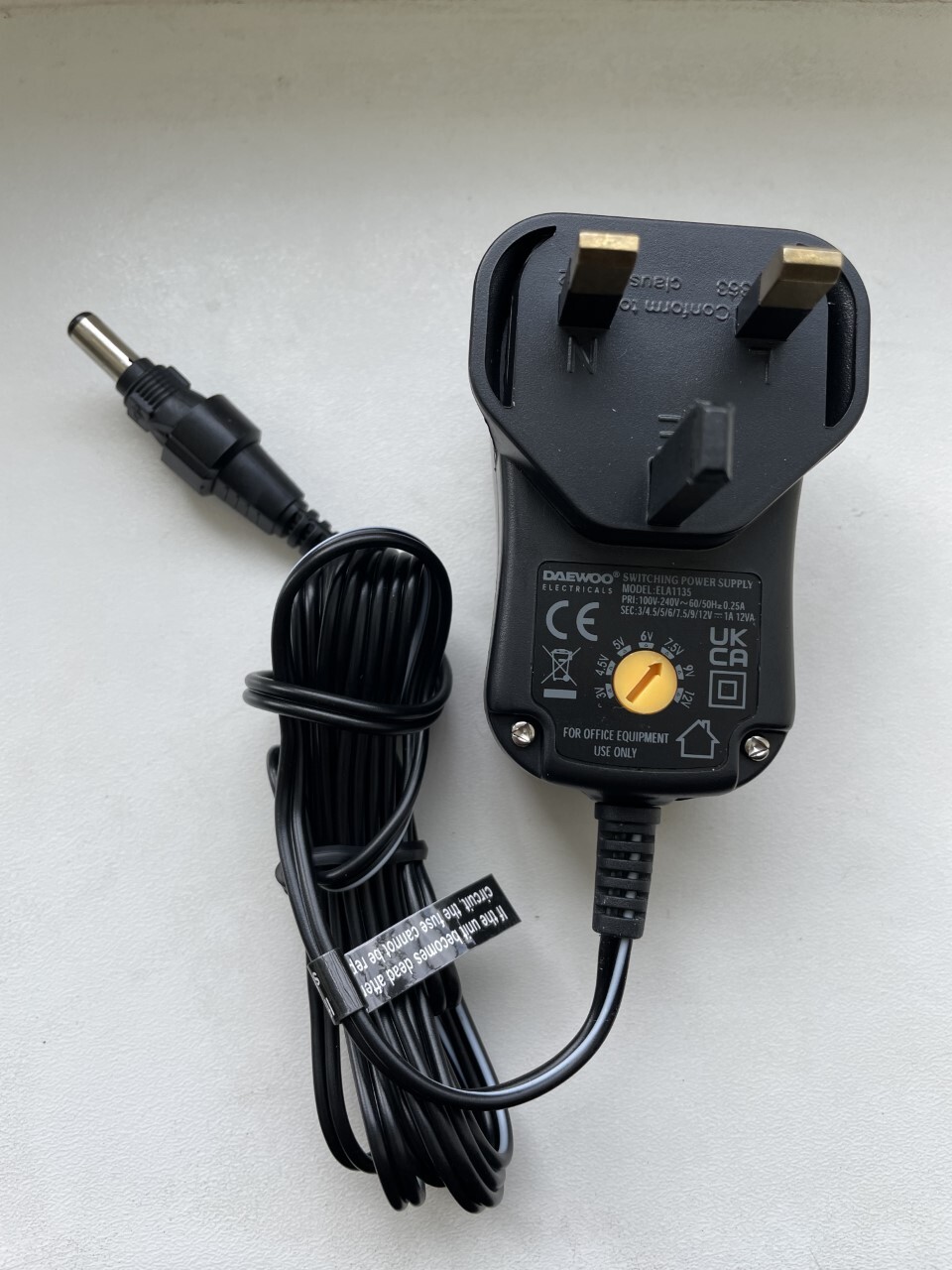 Roberts Revival Mini DAB Radio Mains Adapter Power Cable 7.5v 1000mAh ...