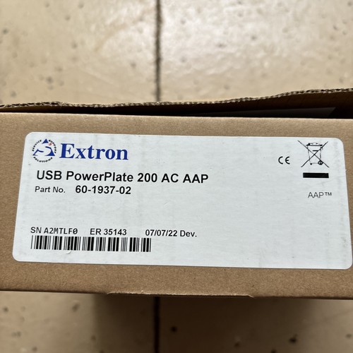 Extron USB PowerPlate 200 AC AAP | USB 2.0 | Universal | 60-1937-02 ...